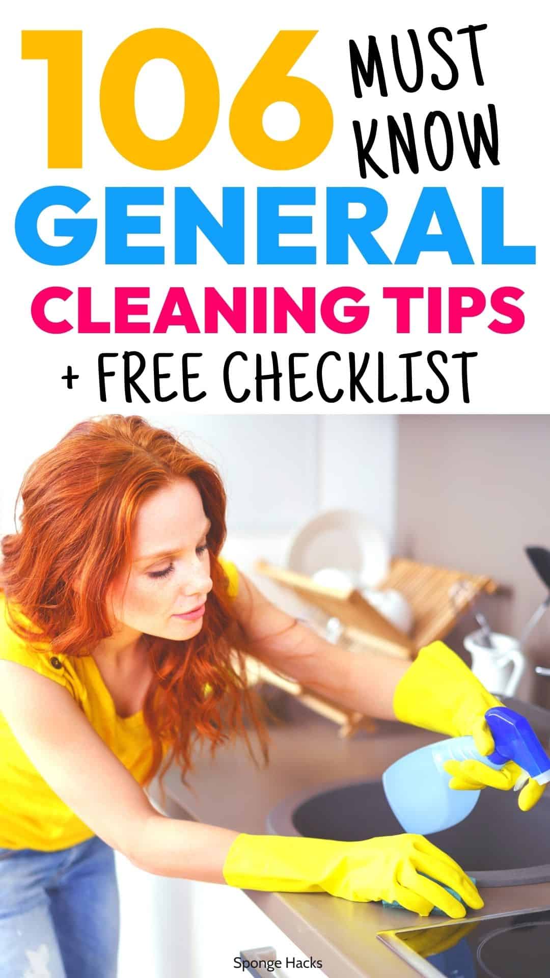 106 Must-Know General Cleaning Tips (+ Free Tracker)