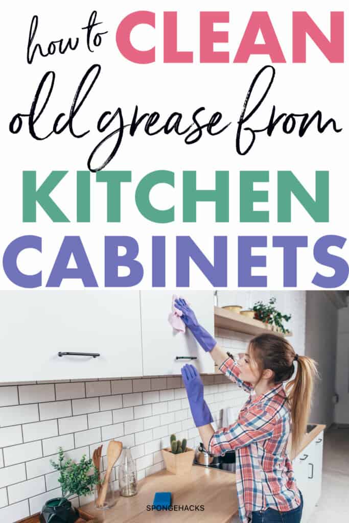 How to Clean Old Grease from Kitchen Cabinets (Fast & Easy)