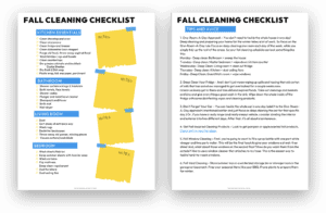 Easy Room-By-Room Fall Cleaning (+ Free Checklist)