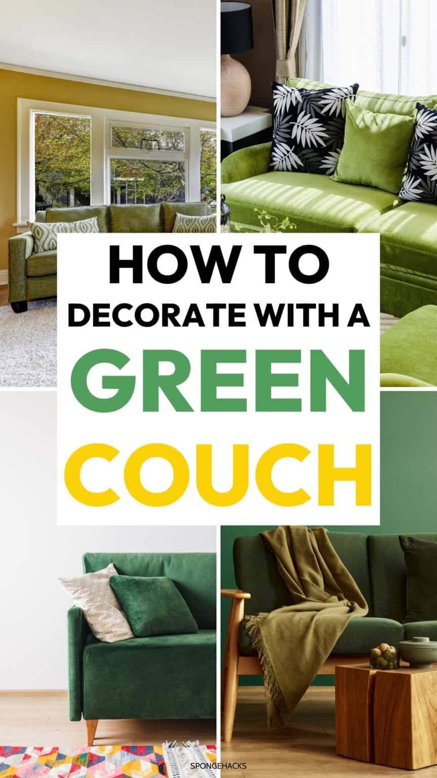 Decorate Your Living Room With a Green Couch