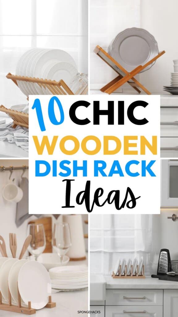 10 Stylish Wooden Dish Drying Rack for the Kitchen