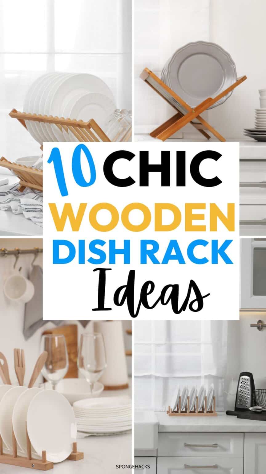 10 Stylish Wooden Dish Drying Rack for the Kitchen