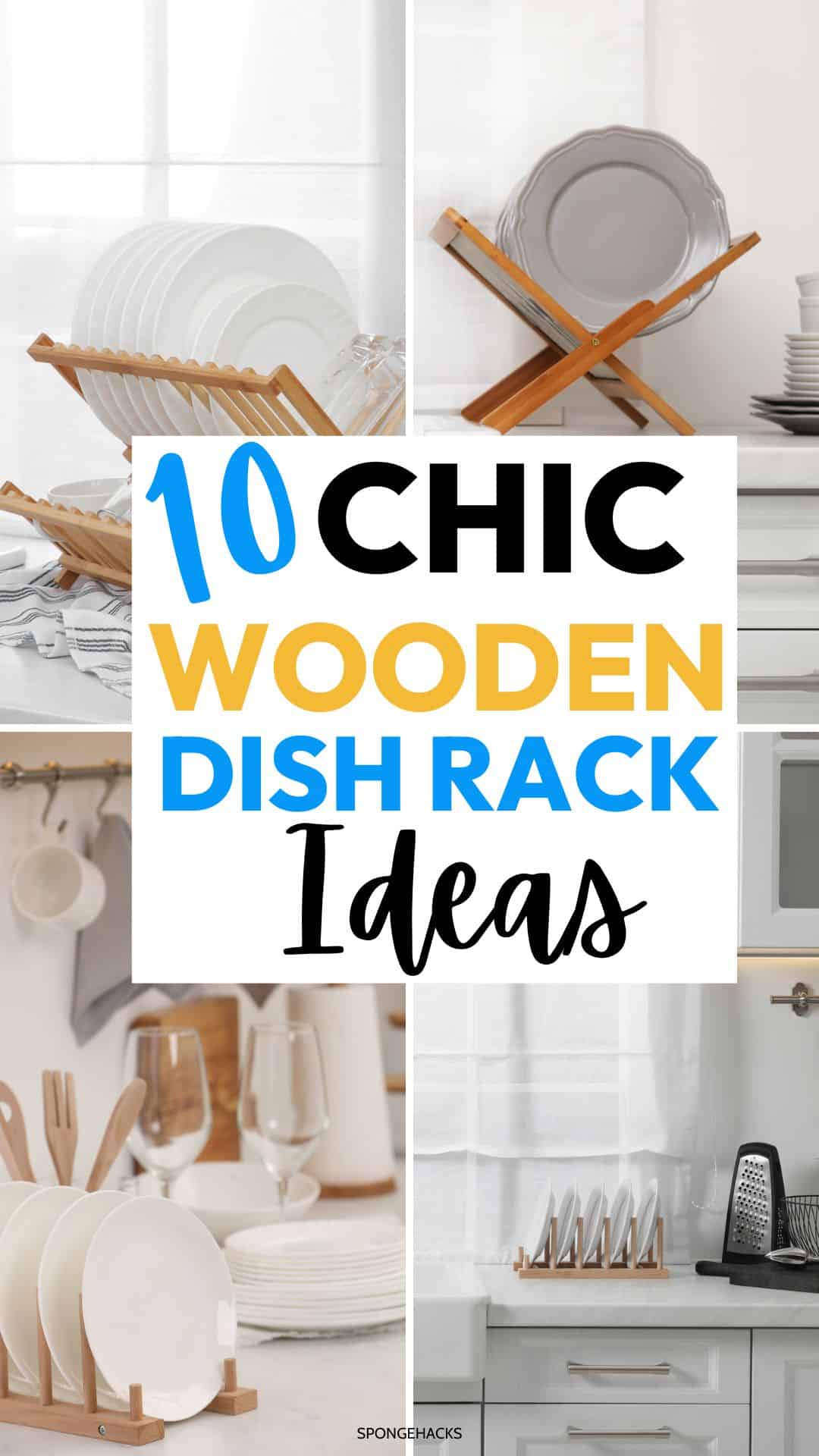 10 Stylish Wooden Dish Drying Rack for the Kitchen