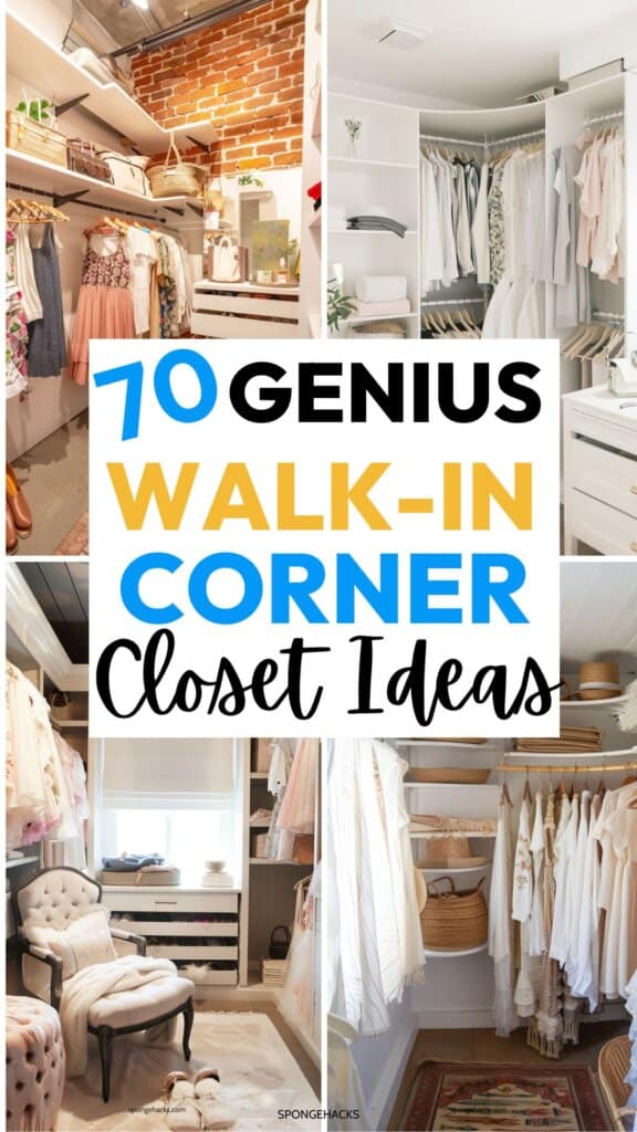 70 Genius Walk in Closet Corner Ideas for the Smallest Bedrooms (Every ...
