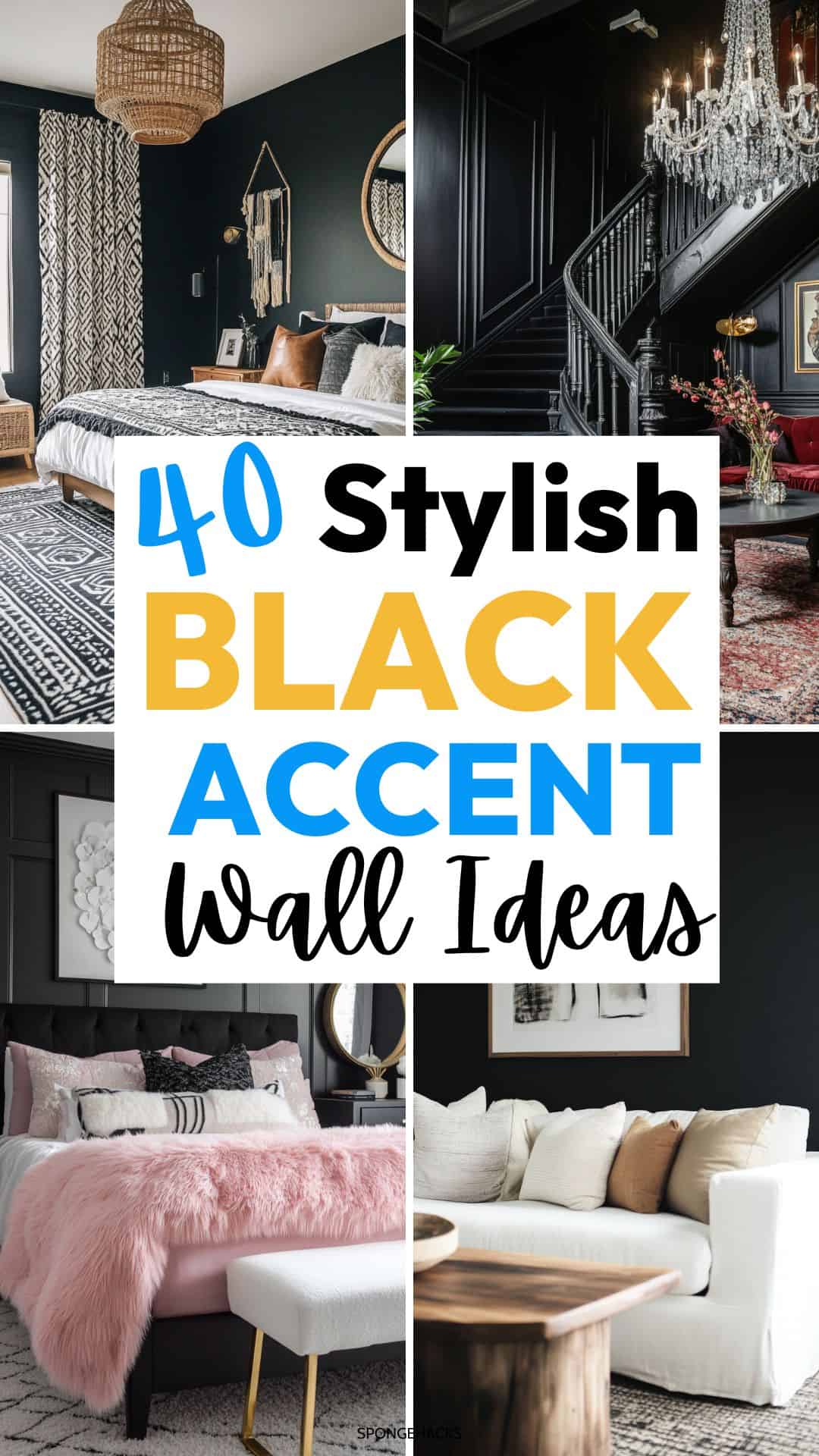 The Chicest Black Accent Walls That Will Convince You to Go Bold