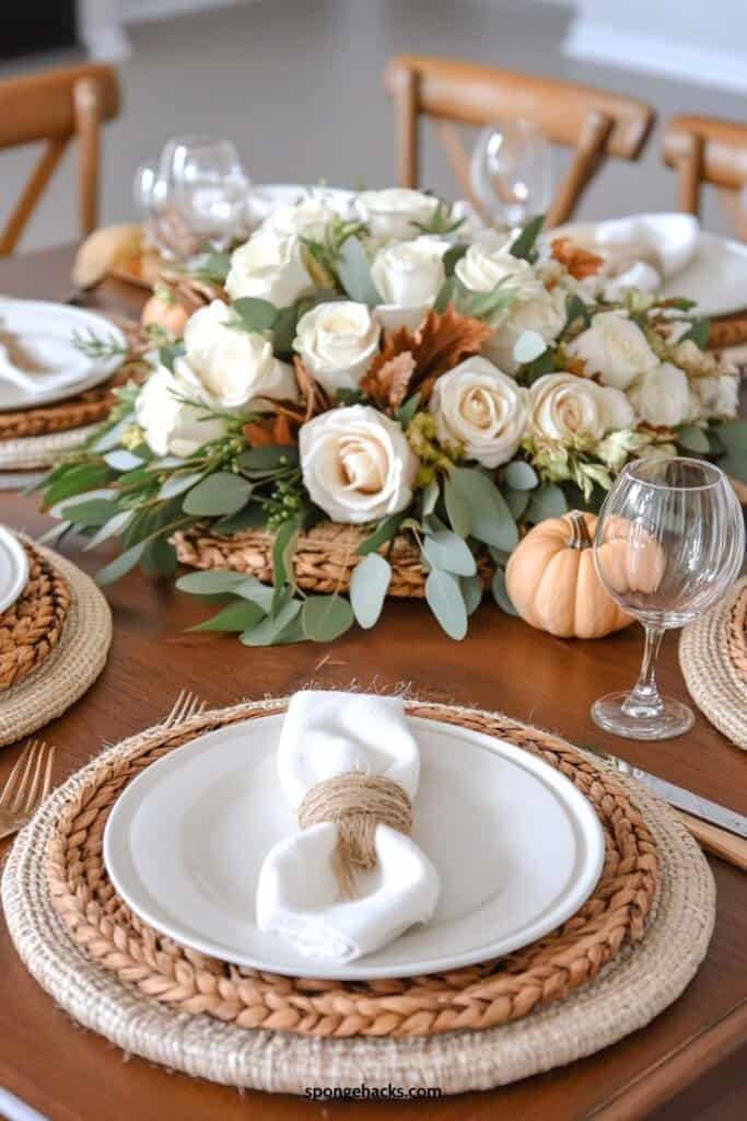 24 Easy Fall Dining Room Table Decor You Can Do in a Pinch