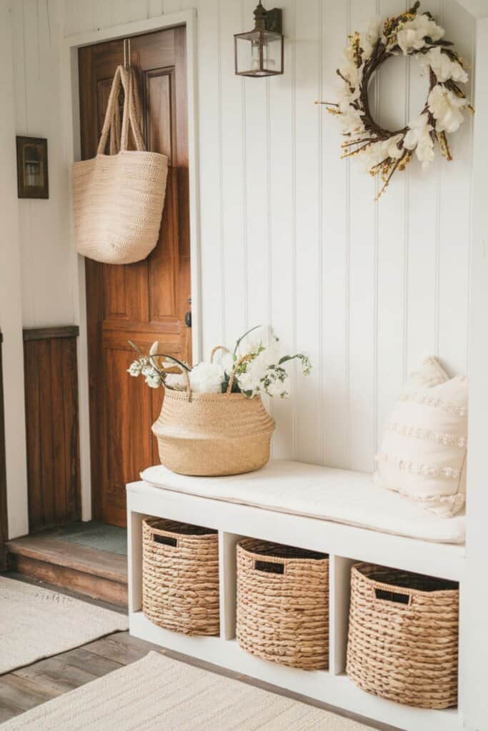 How to Create an Aesthetic Cottage Entryway