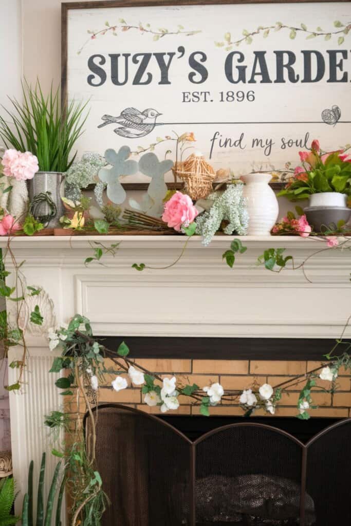How to Style a Spring Mantel That Feels Like a Breath of Fresh Air