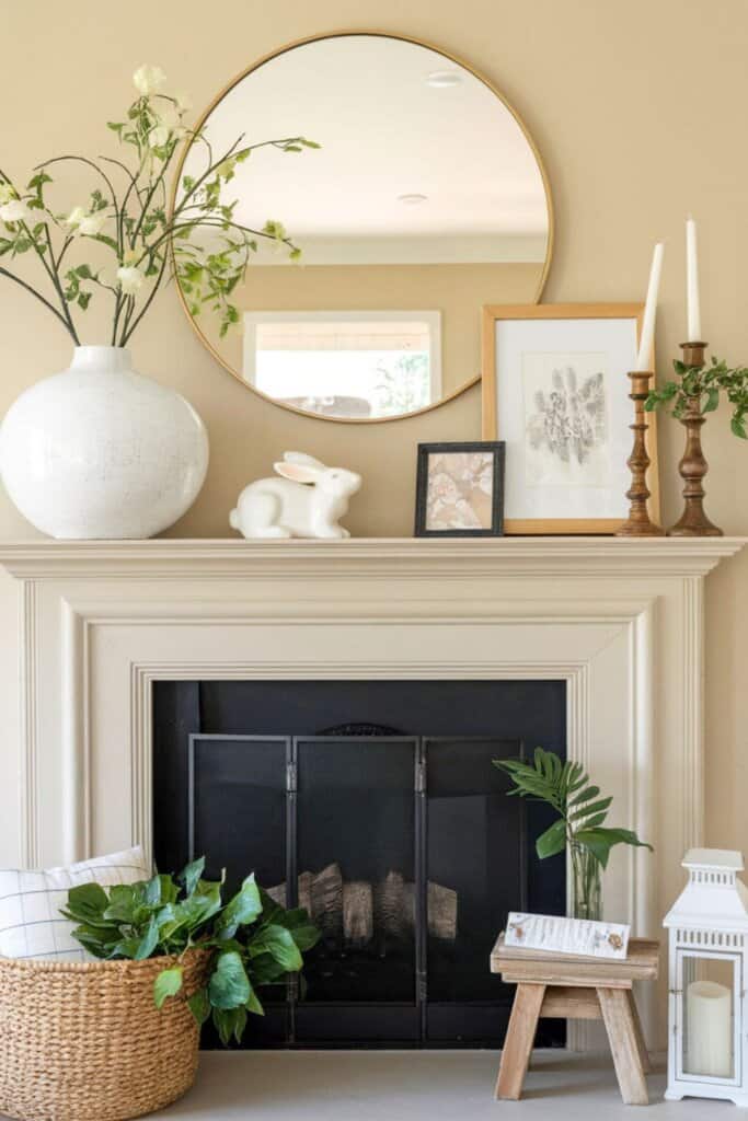 How to Style a Spring Mantel That Feels Like a Breath of Fresh Air