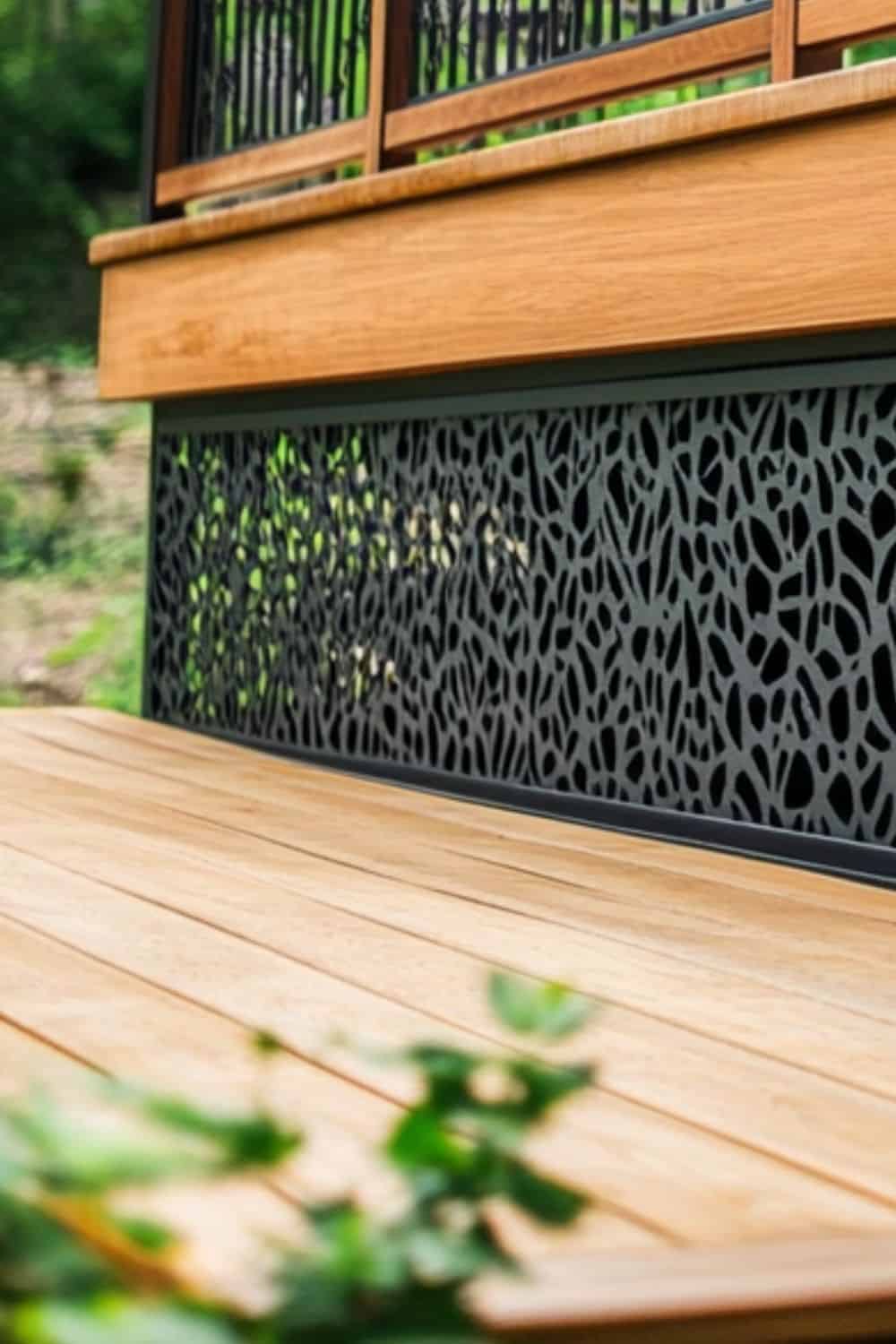 The Insanely Easy Lattice Alternative For Under Your Deck