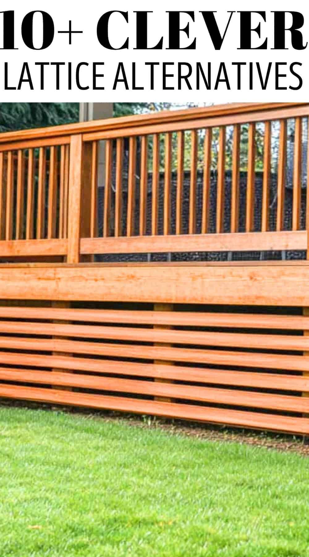 The Insanely Easy Lattice Alternative For Under Your Deck