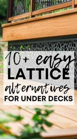The Insanely Easy Lattice Alternative For Under Your Deck