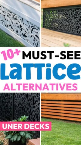 The Insanely Easy Lattice Alternative For Under Your Deck