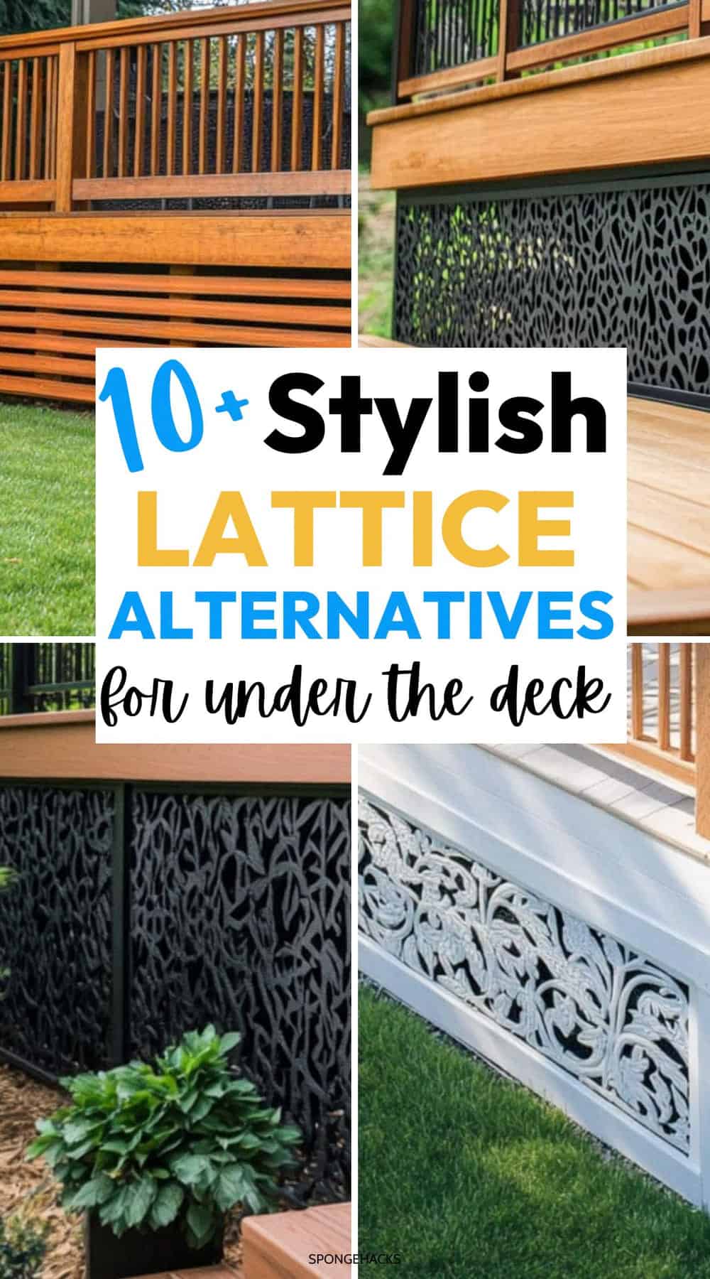 The Insanely Easy Lattice Alternative For Under Your Deck
