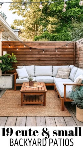 Small & Cute Backyard Patio Designs You’ll Want to Copy