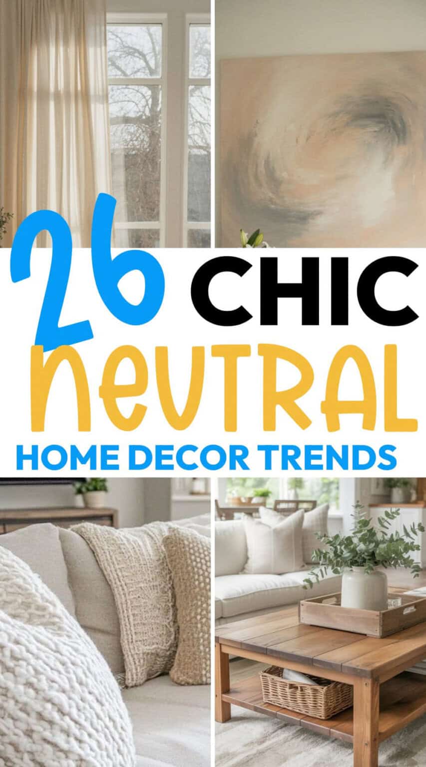26 Neutral Home Decor Trends That Still Feel Summery