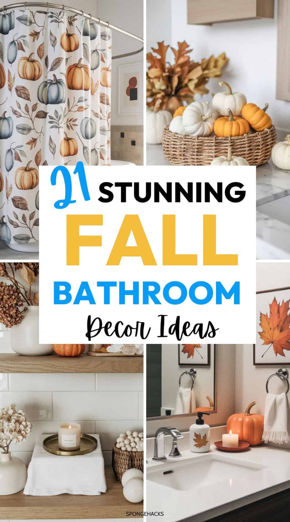 21 Chic & Festive Fall Bathroom Decor For Your Home