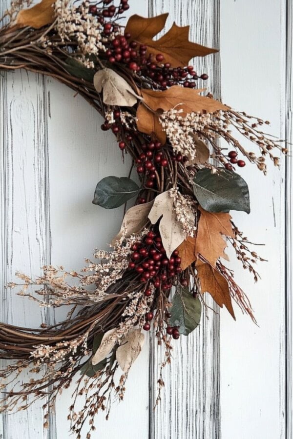 22 Festive Fall Wreath Ideas for Your Front Porch