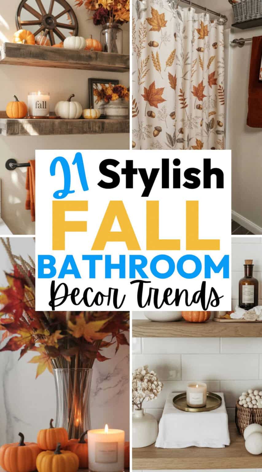 21 Chic & Festive Fall Bathroom Decor For Your Home