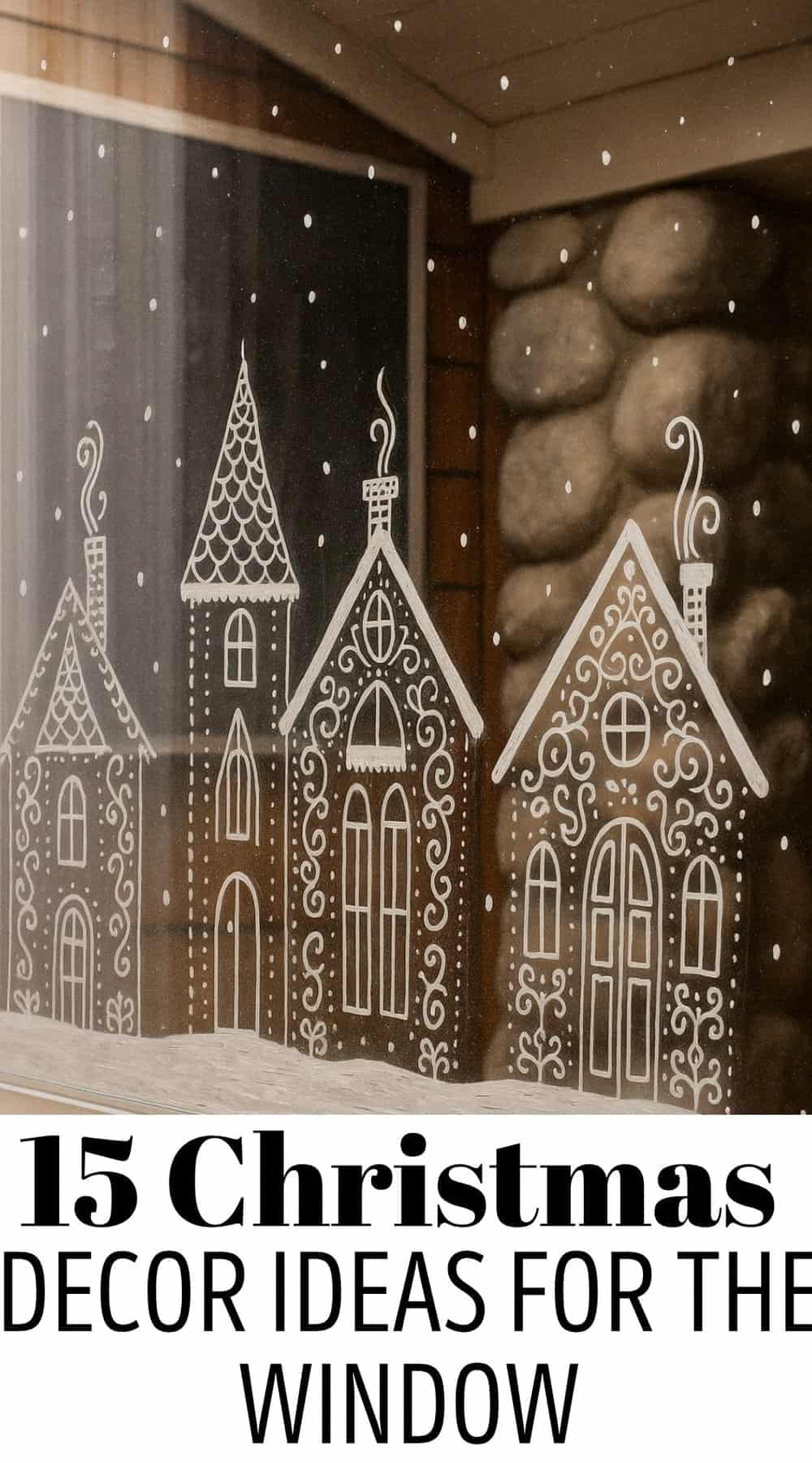 15 Christmas Window Decorations For a Festive Feel