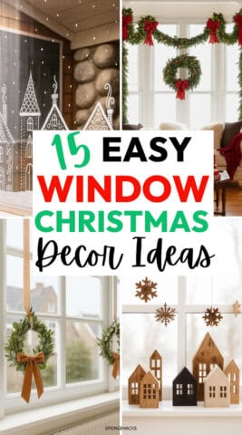 15 Christmas Window Decorations For a Festive Feel
