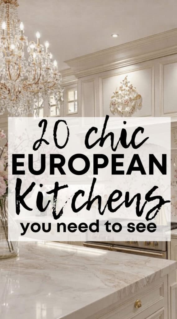 20 European Style Kitchens That Look Absolutely Gorgeous